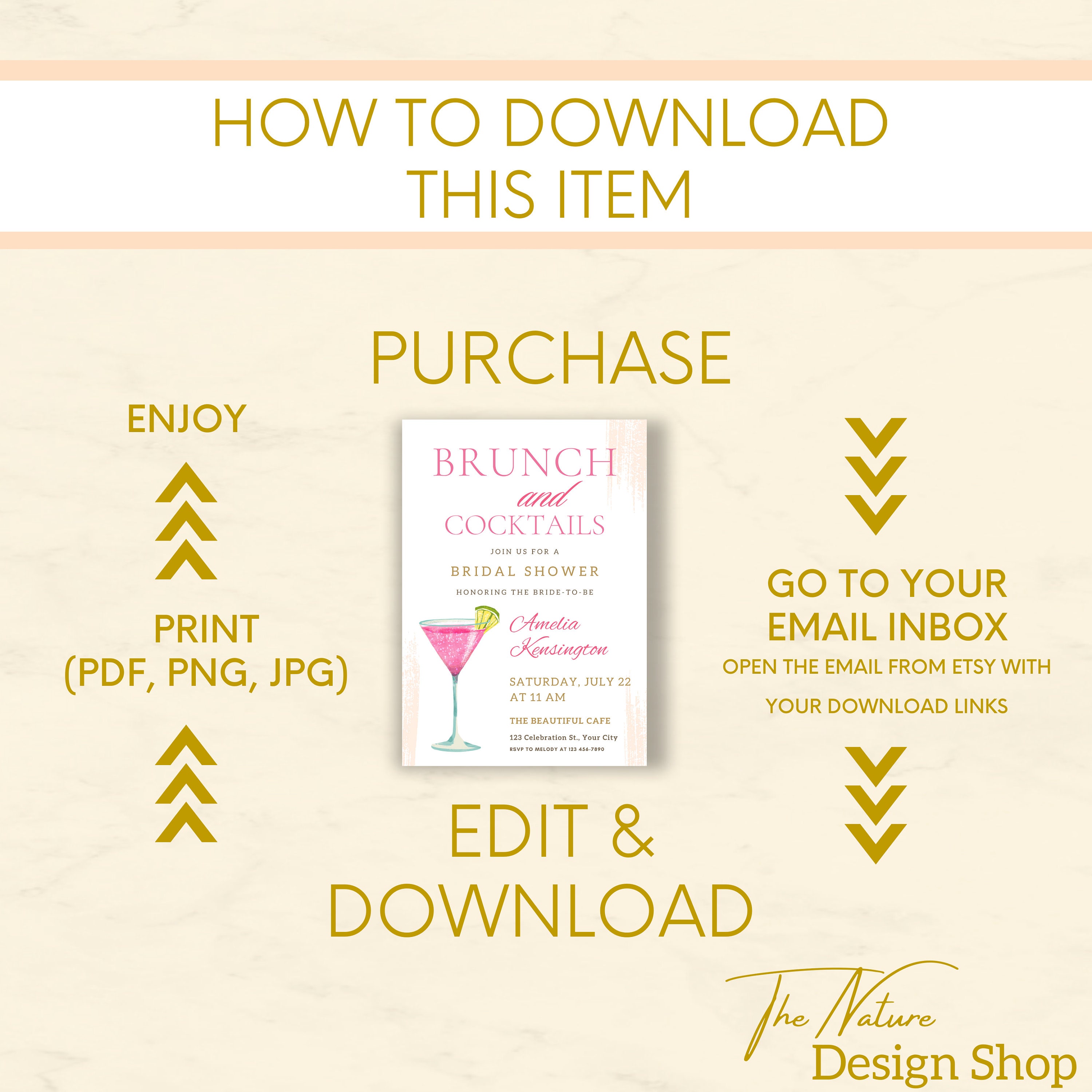 Brunch Invitation Bridal Shower Boozy Brunch Post Wedding - Etsy