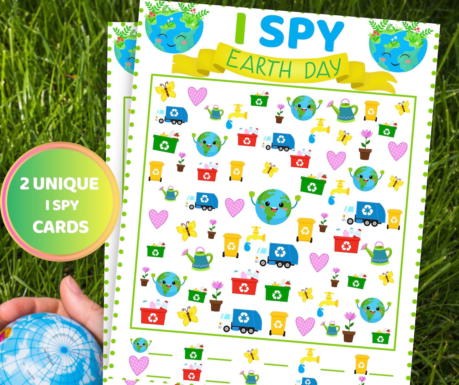I Spy Earth Day Game Kids Earth Day Printable Earth Day - Etsy
