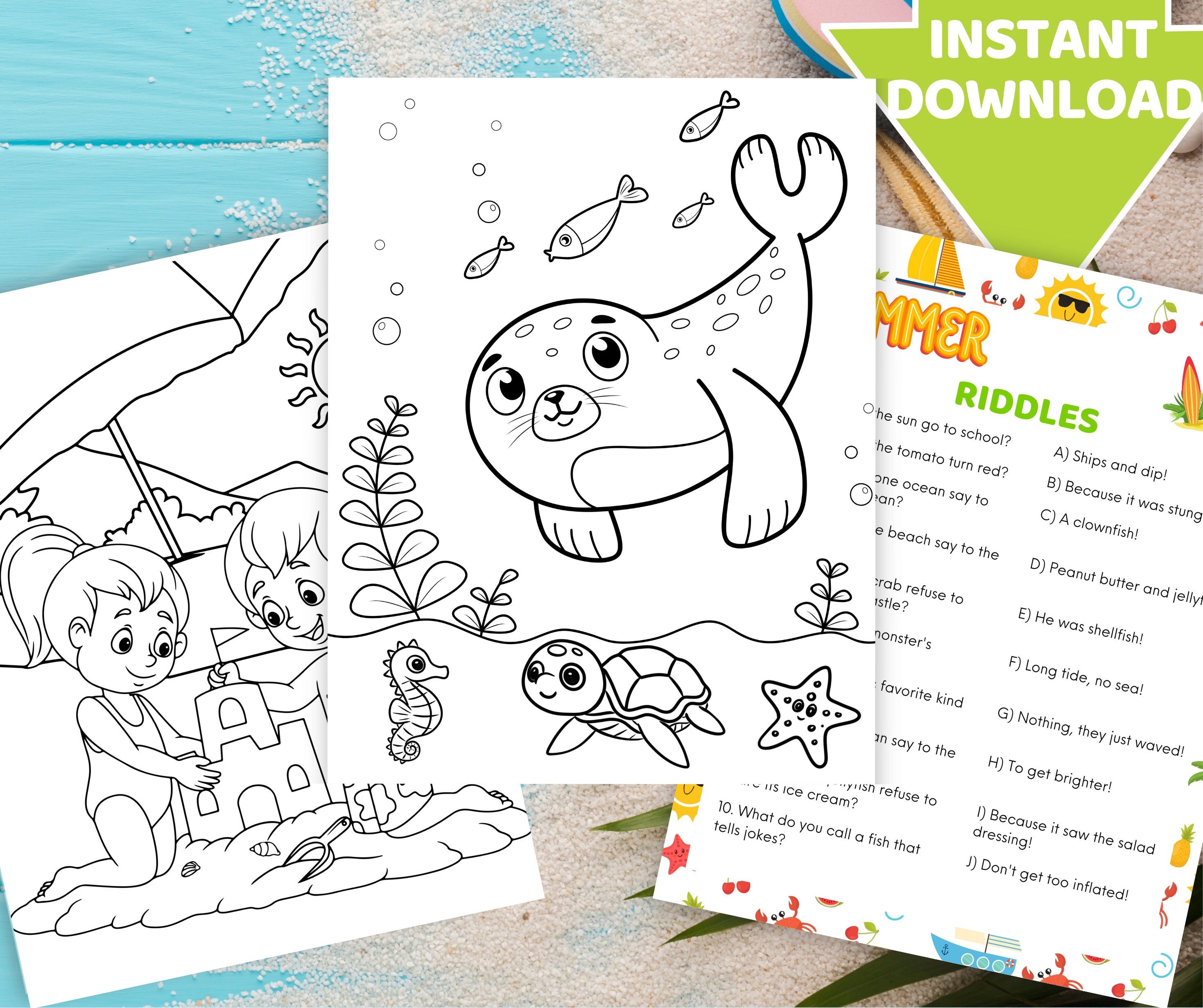 Kids Summer Games Kids Summer Activities Kids Bundle Summer Game Summer ...