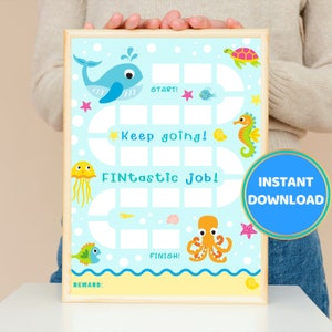 Under the Sea Reward Chart for Kids Daily Routine Chart - Etsy