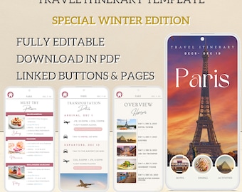 3 Day Paris Itinerary Editable Google Word Doc (Instant Download) - Etsy