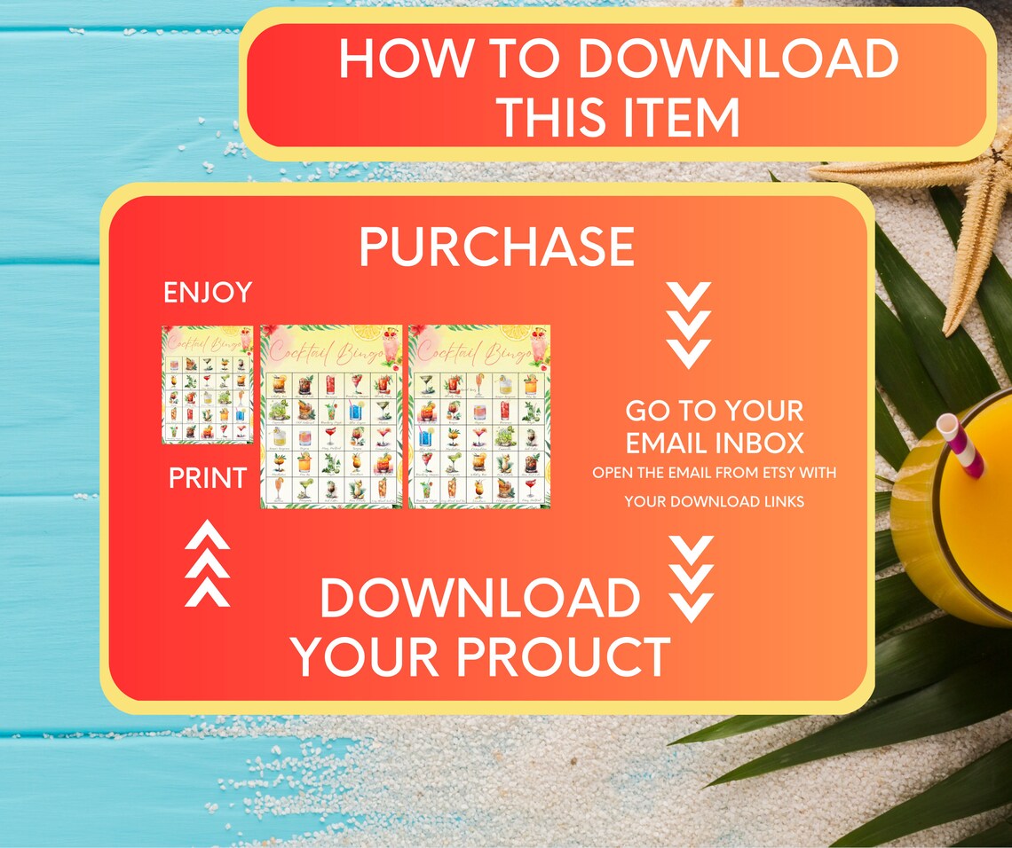 Cocktail Bingo Party Game Cocktail Game Bachelorette Party Game ...