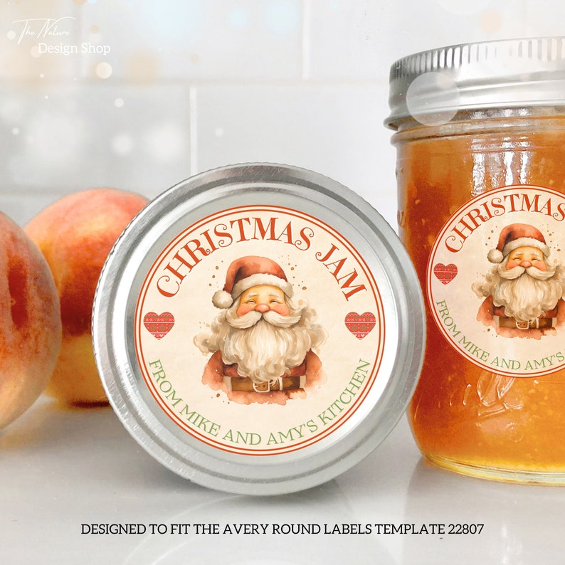 Christmas Jar Stickers Template Christmas Canning Jar Labels Christmas ...