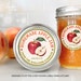 Editable Apple Jam Jar Labels Apple Butter Favors Jam Jar Stickers ...