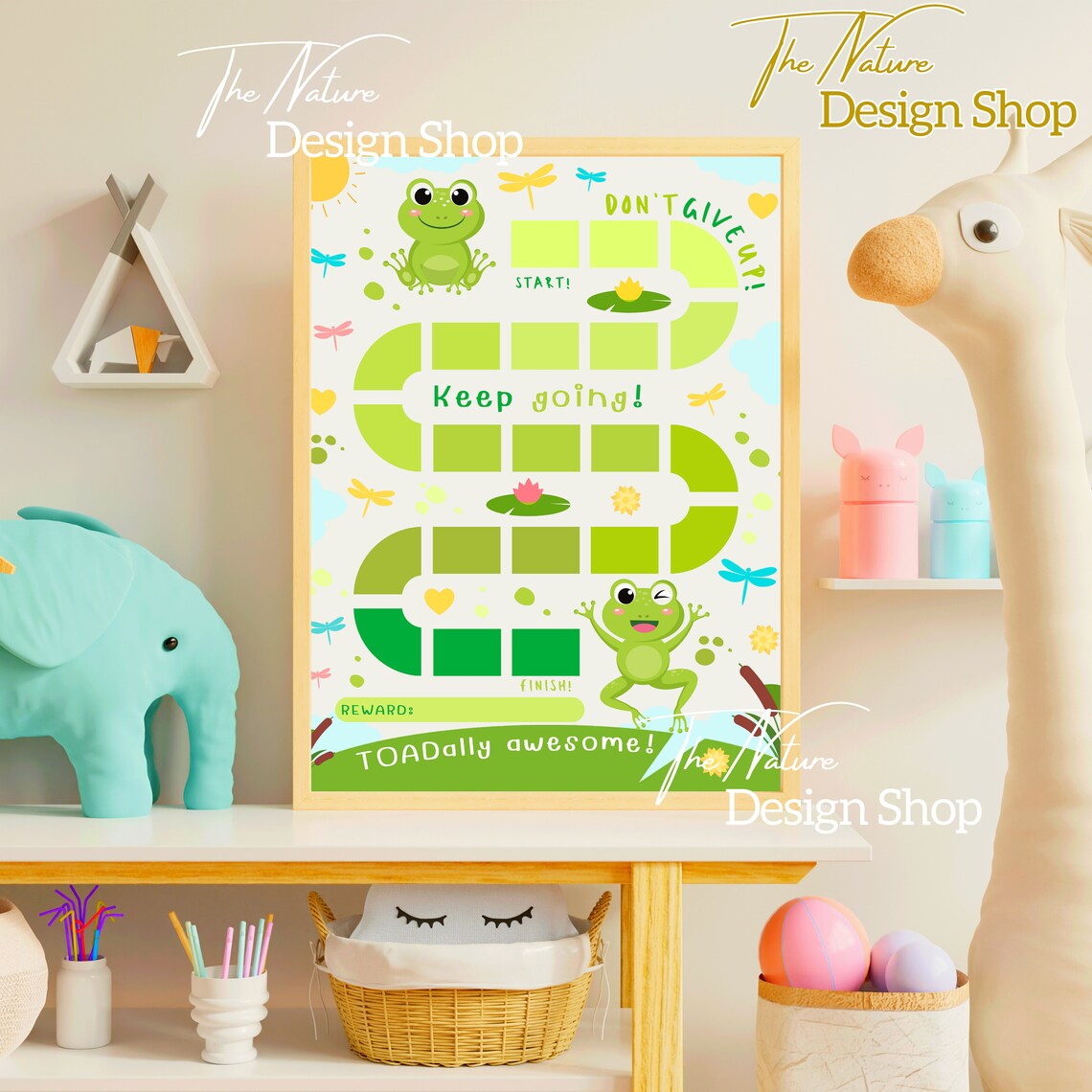 Baby Frog Reward Chart for Kids Daily Routine Chart Children Chore ...