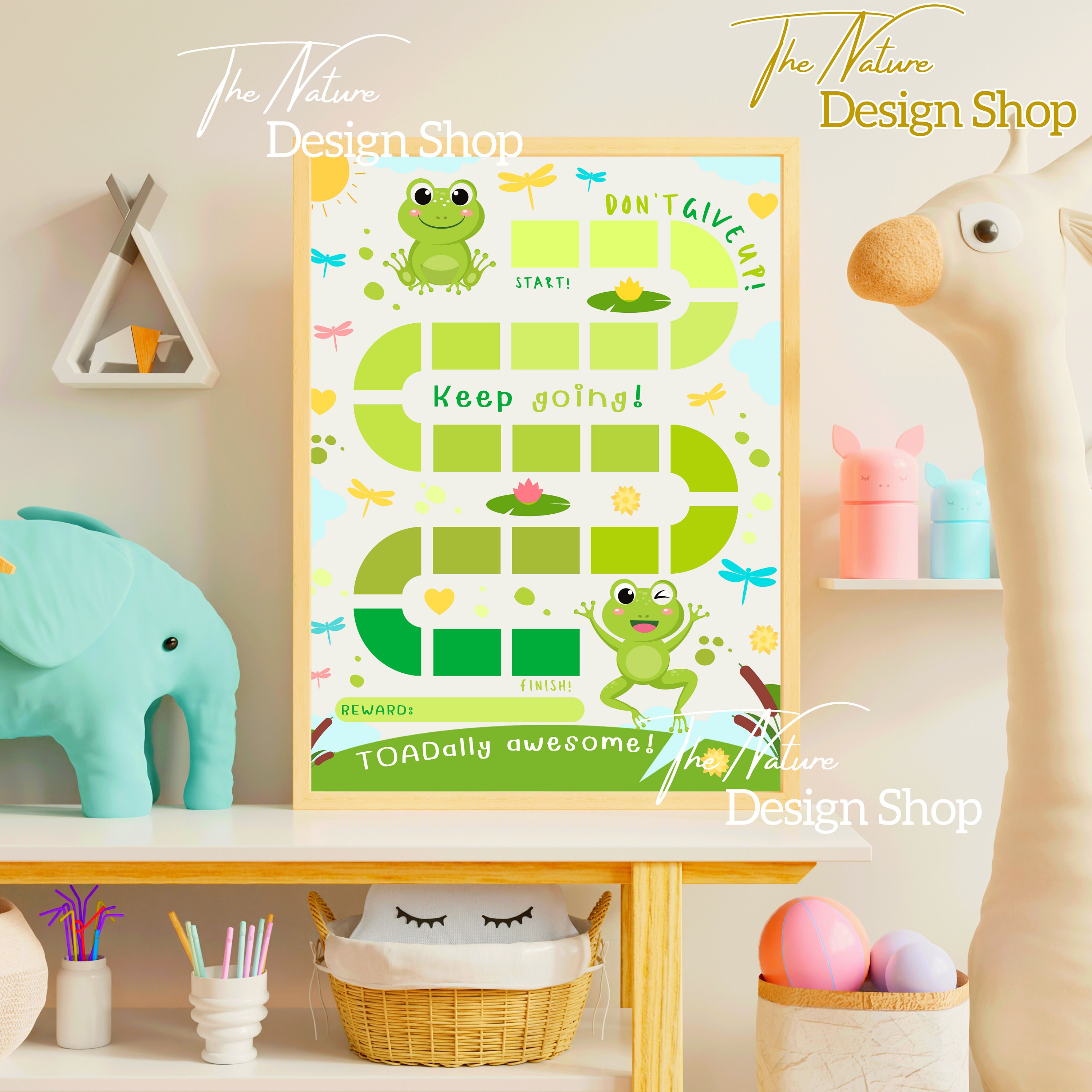 Baby Frog Reward Chart for Kids Daily Routine Chart Children Chore ...