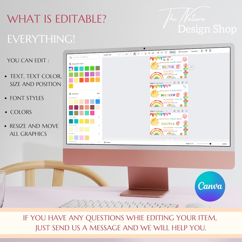 Back to School Kids Contact Cards Kids Business Cards Keep in Touch ...