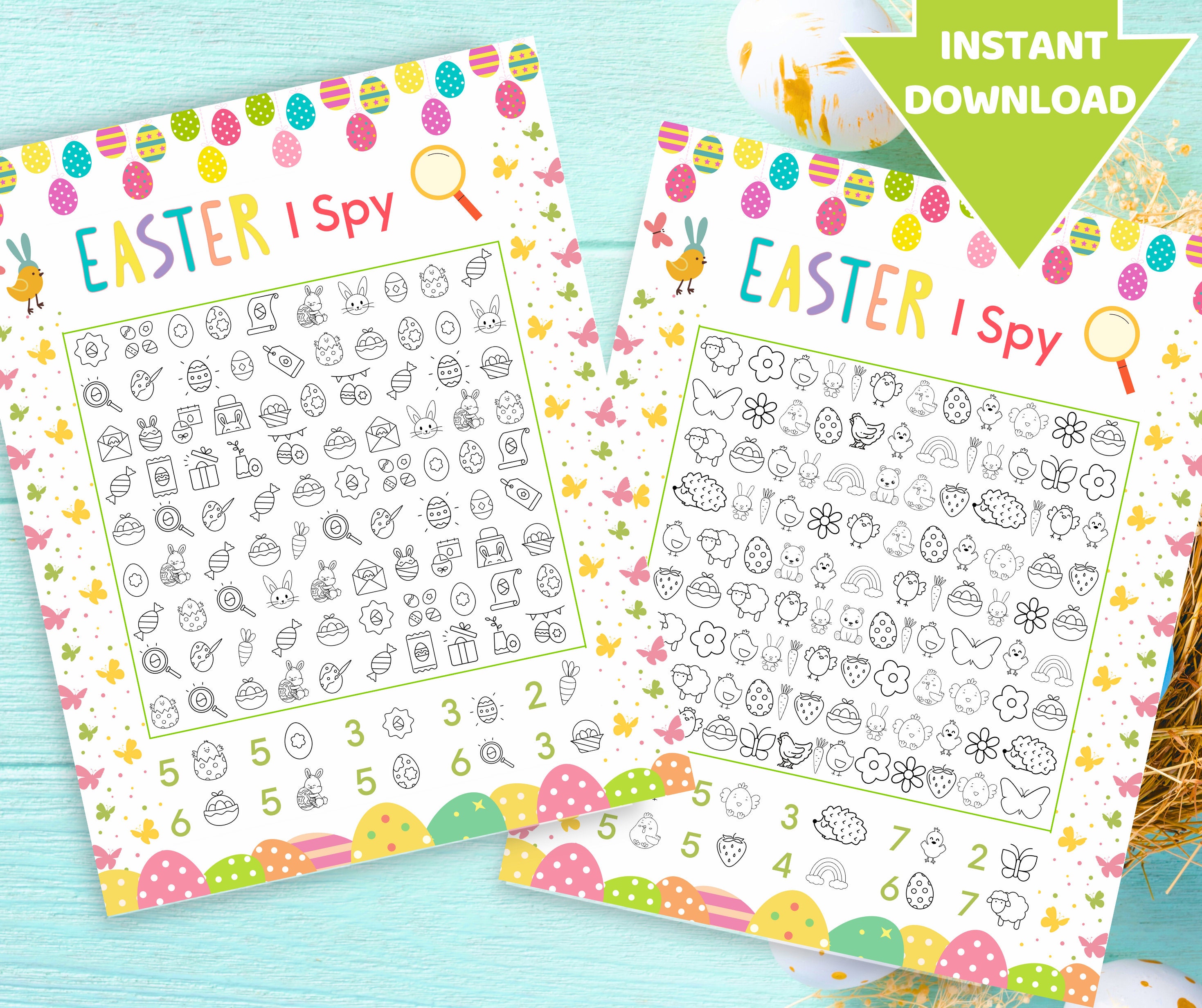 I Spy Easter I Spy Game Easter Game Printable Easter Activity for Kids ...
