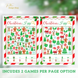 Christmas I Spy Game I Spy Christmas Sheets I Spy Christmas Game ...