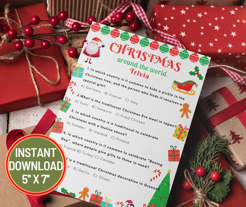 Christmas Game Xmas Game Christmas Party Printable Games Christmas ...