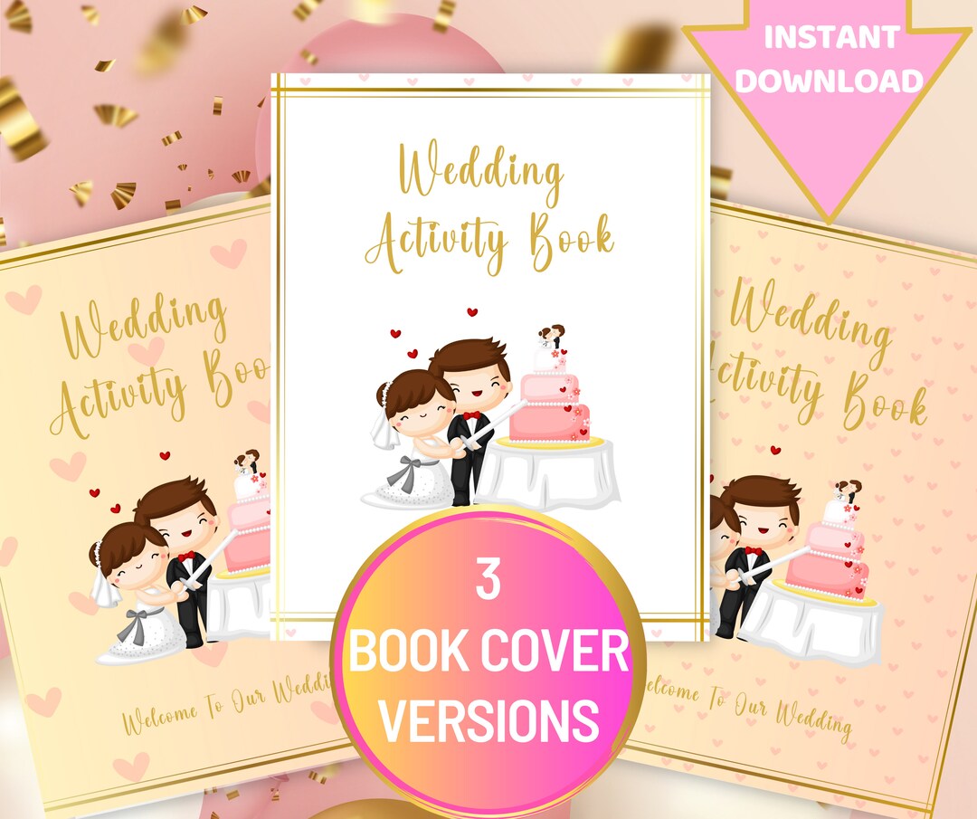 Kids Wedding Activity Book Wedding Kids Wedding Gift Kids Wedding Table ...