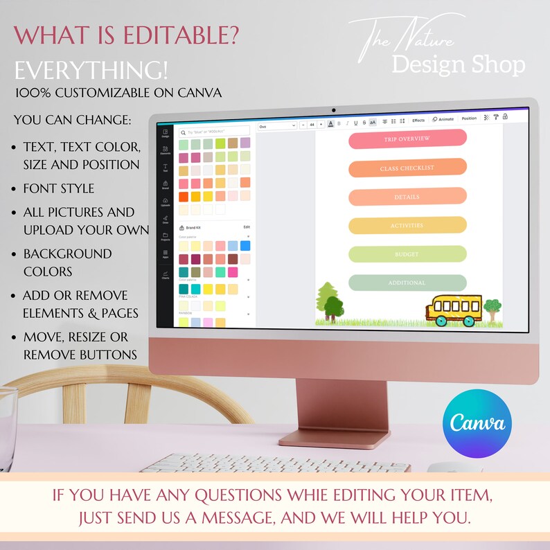 School Trip Itinerary Template Teachers Digital Planner School Trip ...