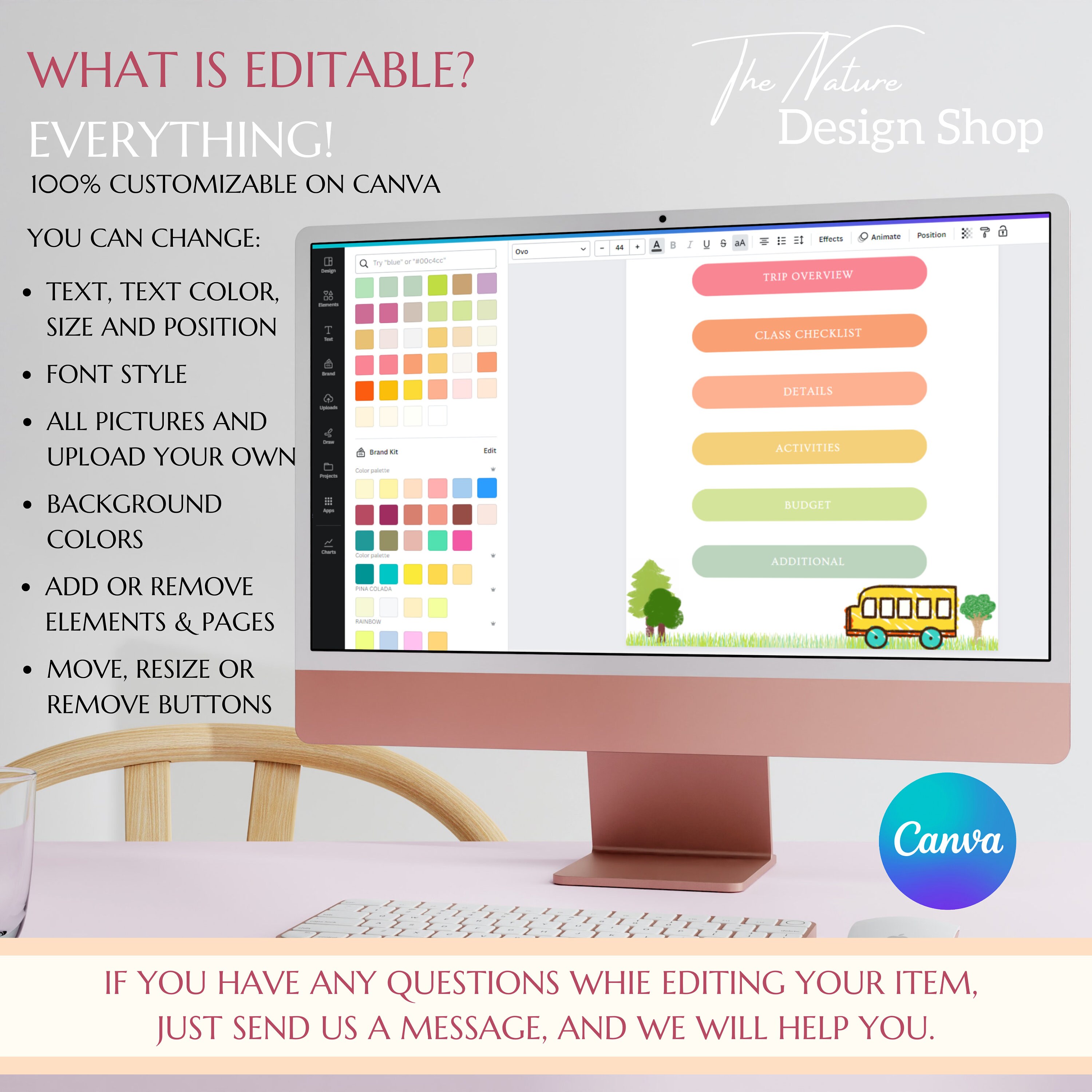 School Trip Itinerary Template Teachers Digital Planner School Trip ...