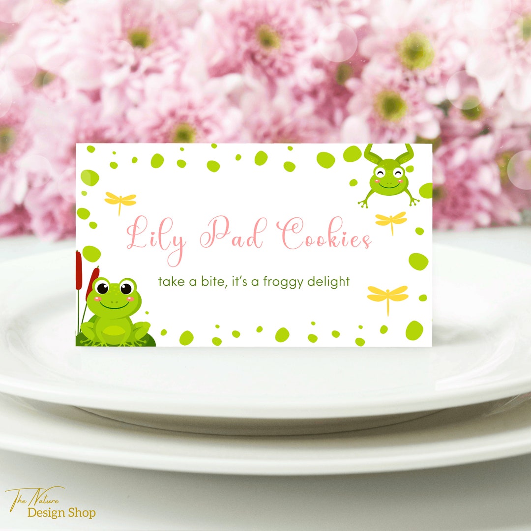 EDITABLE Frog Food Labels Frog Birthday Name Tags Frog Birthday ...