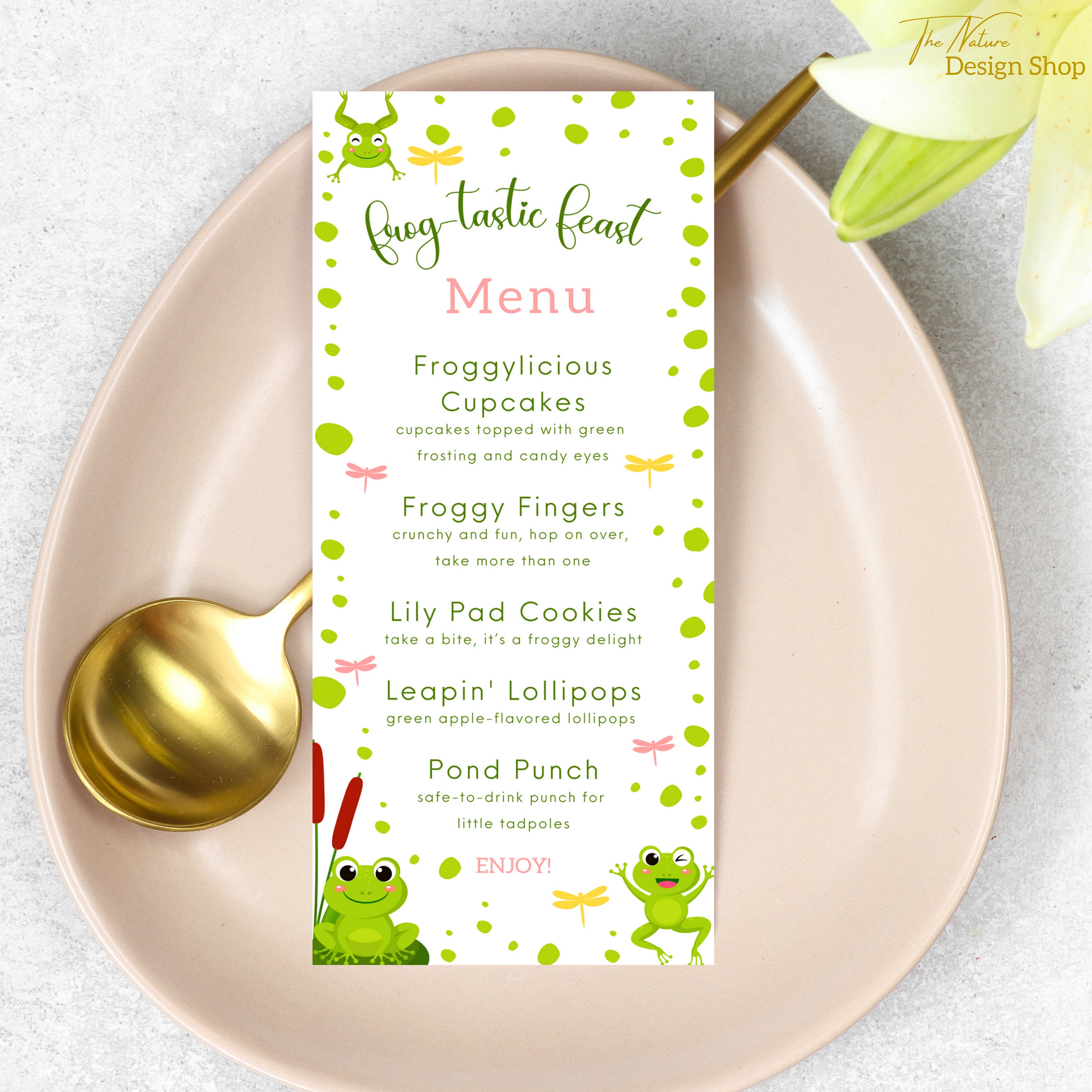 EDITABLE Frog Birthday Bundle Frog Invitation Frog Thank You - Etsy