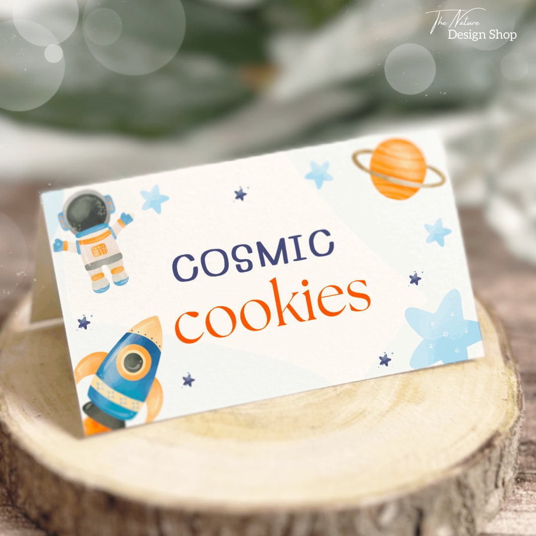Space Food Labels Space Party Decorations Space Name Sign Space Name ...