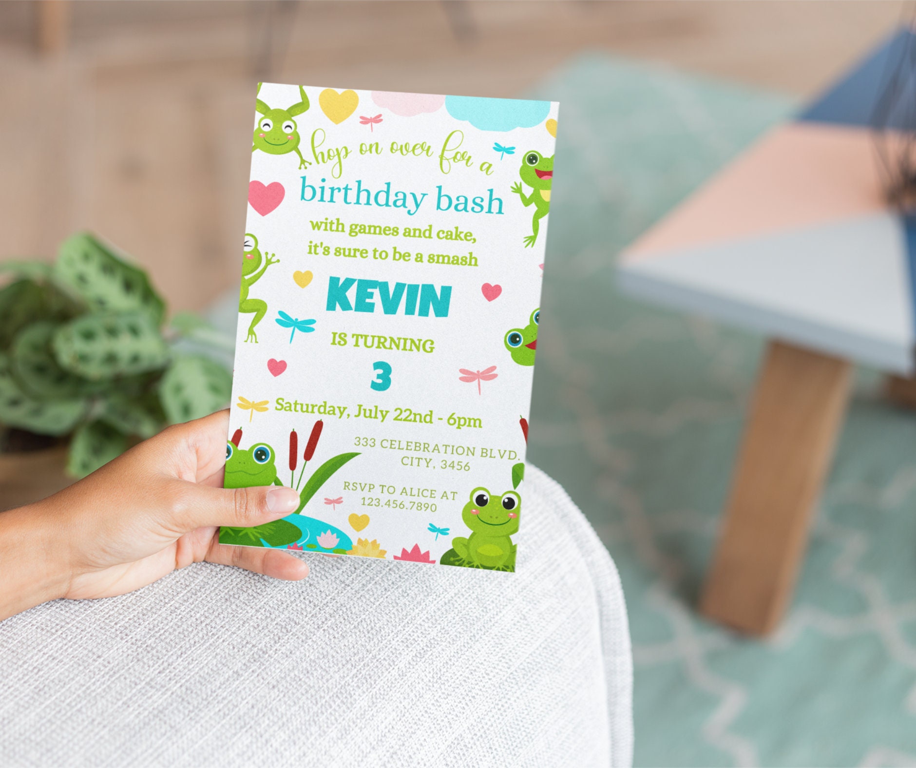 Frog Birthday Invitation Frog Party Invite Frog Invitations Toadally ...