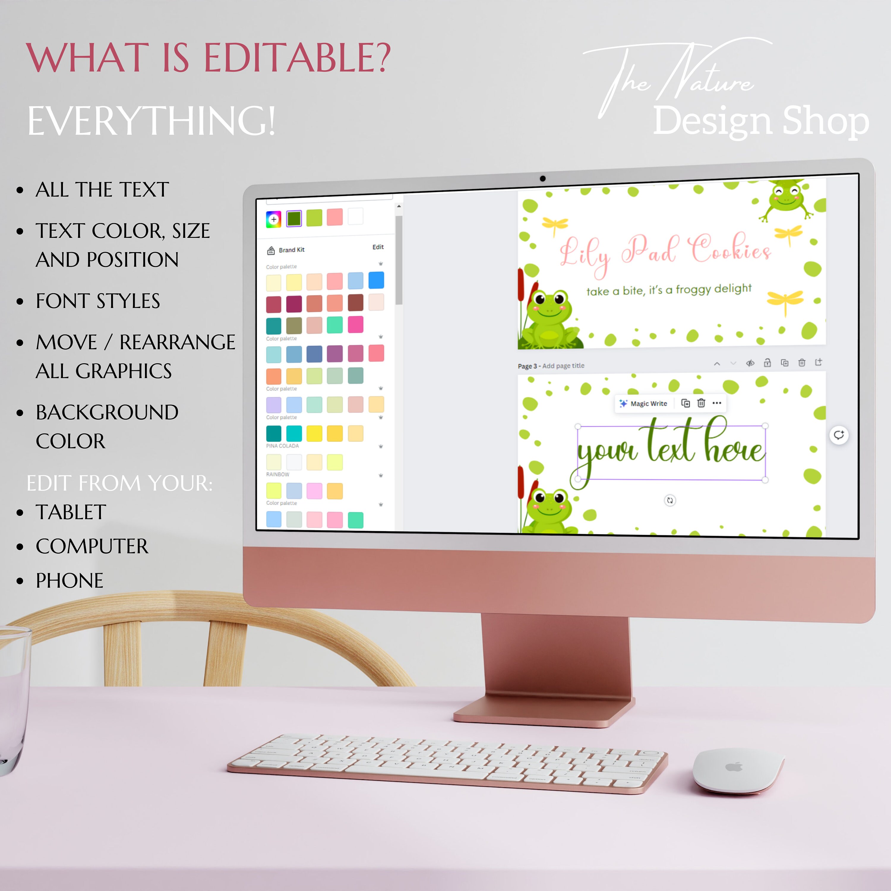 EDITABLE Frog Food Labels Frog Birthday Name Tags Frog Birthday ...