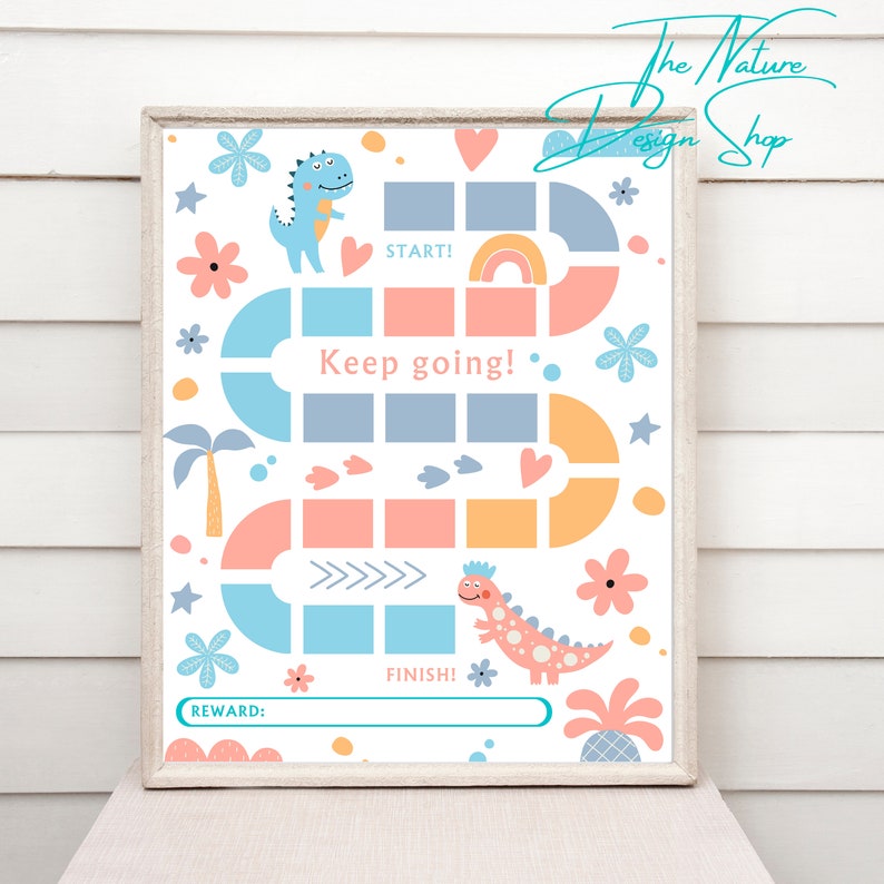 Dinosaur Reward Chart for Toddler Reward Chart Printable - Etsy