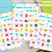 Under the Sea Birthday Bingo Ocean Party Bingo Game Kids Ocean Games ...