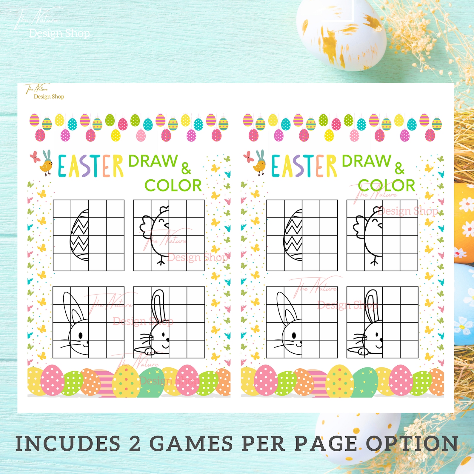 Easter Coloring Easter Worksheet for Kids Easter Coloring Pages Easter ...