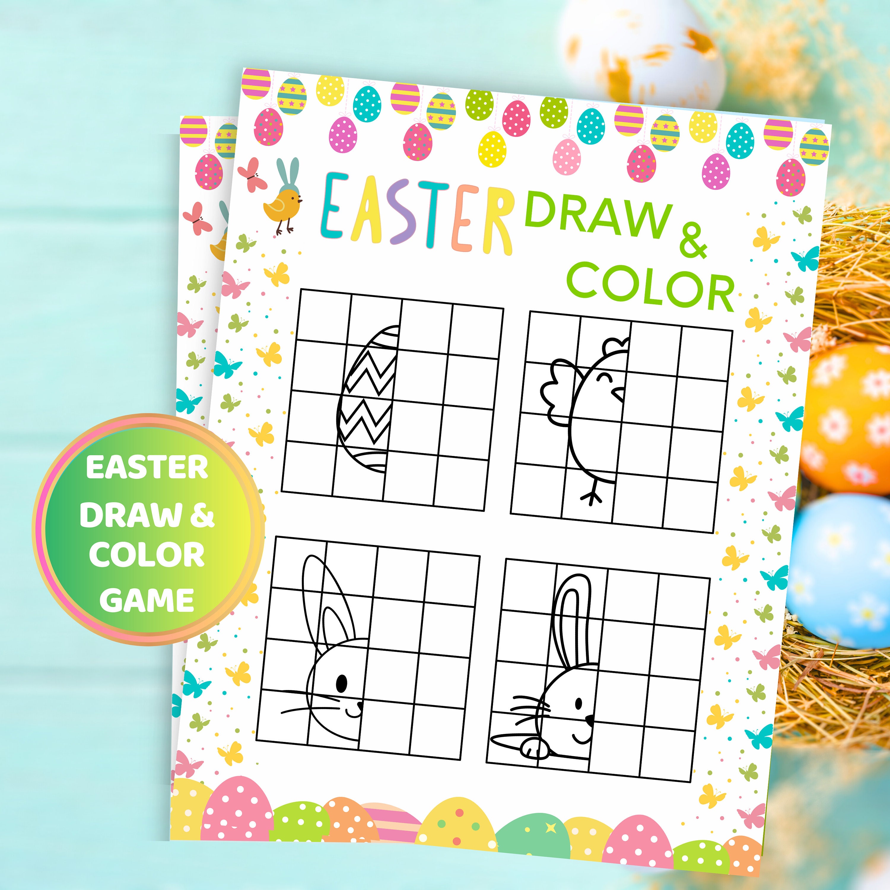 Easter Coloring Easter Worksheet for Kids Easter Coloring Pages Easter ...