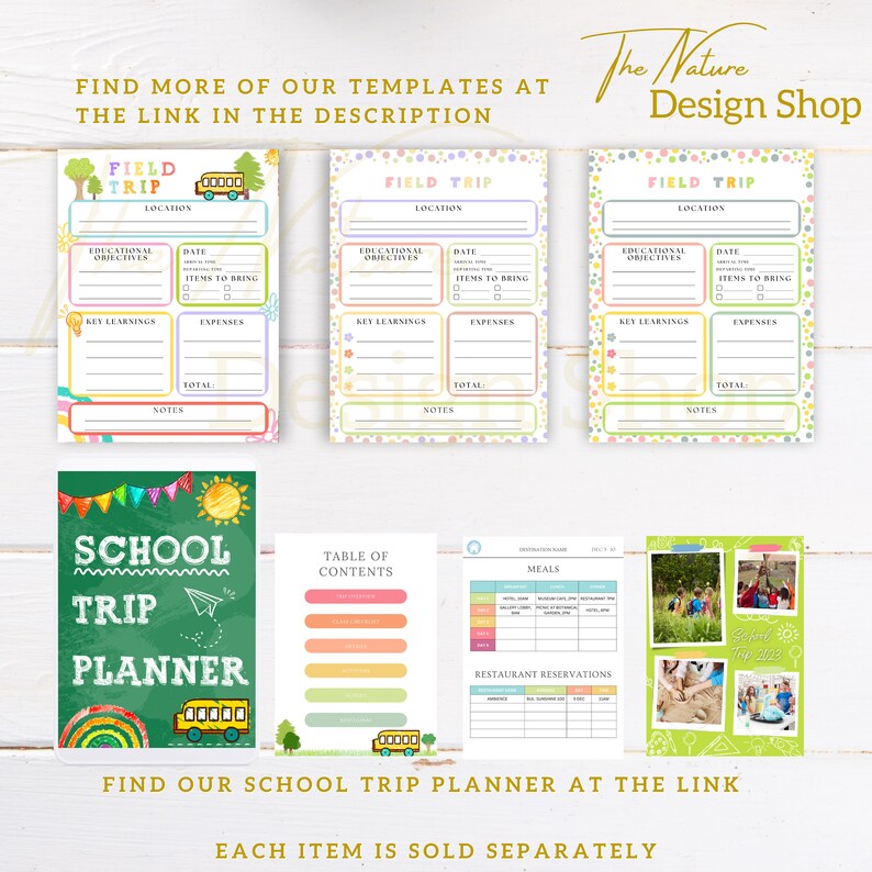 Field Trip Planner Field Trip Worksheet Field Trip Report Field Trip ...