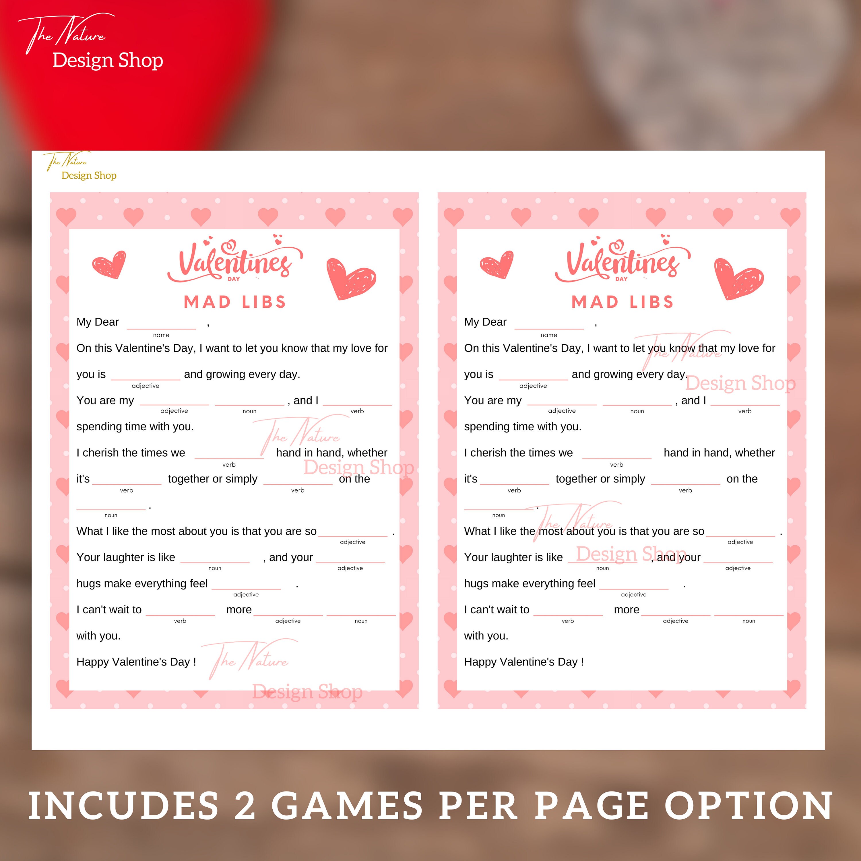 Valentines Day Mad Libs Valentines Mad Libs Valentine Mad Lib Valentine ...