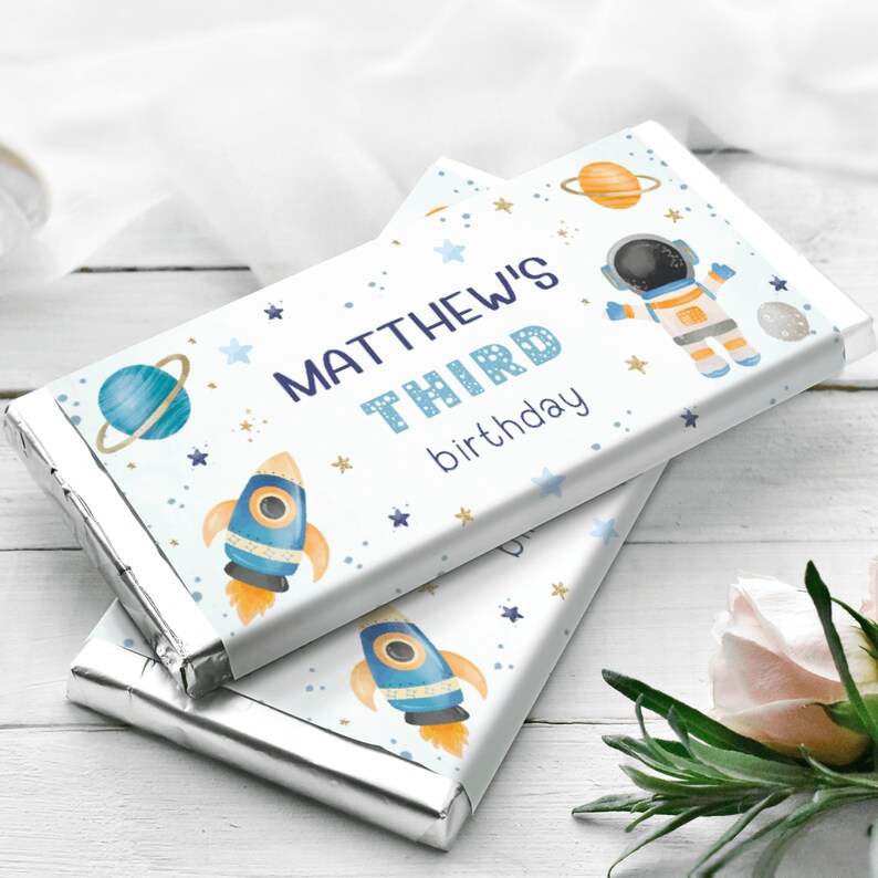 Editable Space Chocolate Wrapper Outer Space Chocolate Bar Wrap ...