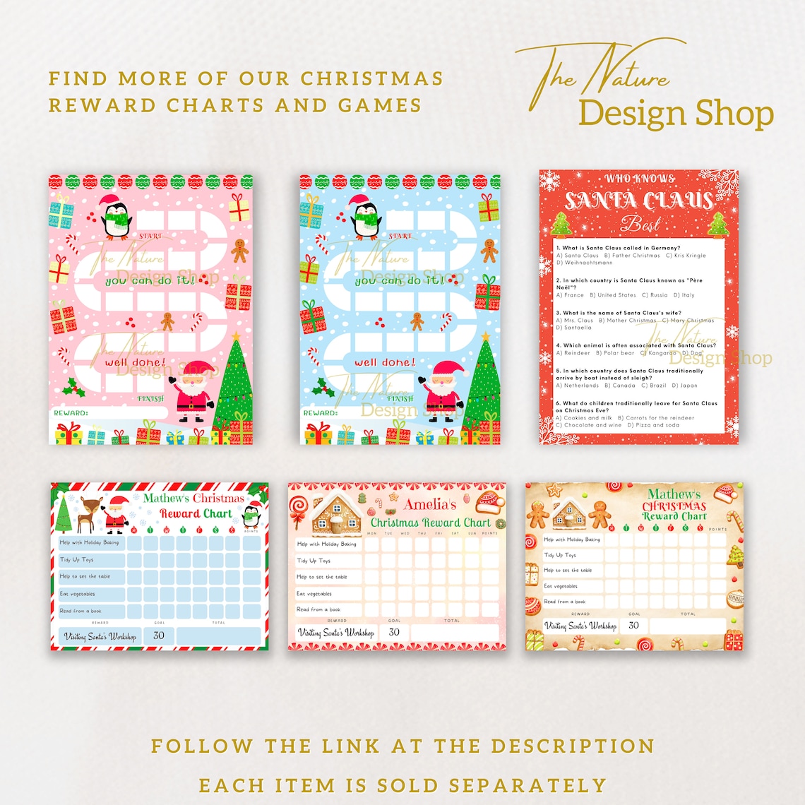 Christmas Reward Chart for Kids Christmas Routine Chart Kids - Etsy