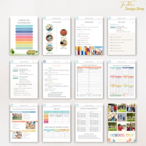 School Trip Itinerary Template Teachers Digital Planner School Trip ...