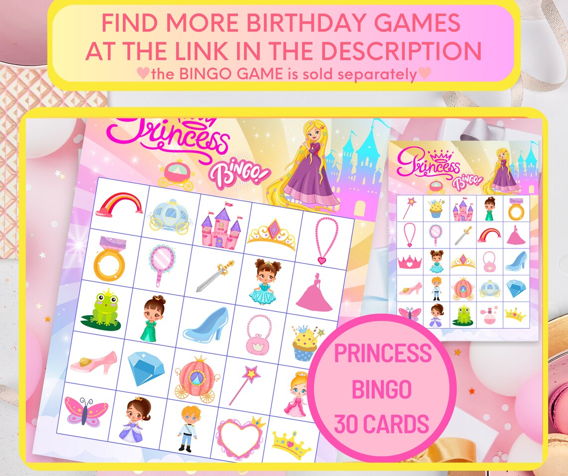 Princess I Spy Game Kids Princess Party Game Princess Birthday Party ...