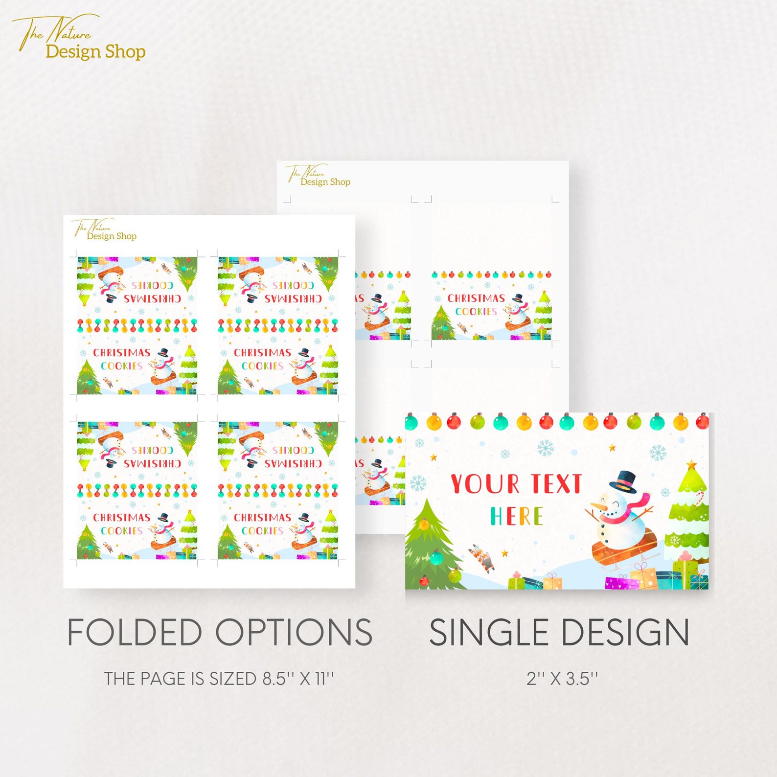 Editable Christmas Food Label Christmas Name Tag Template Christmas ...
