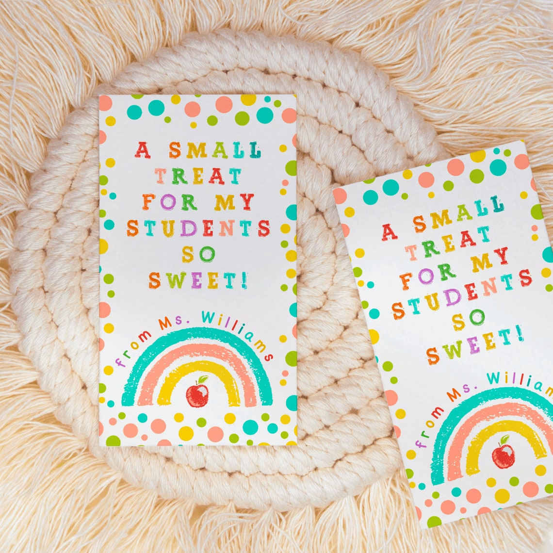 Teacher Gift Tag Back to School Gift Tag School Treat Tag School Gifts ...