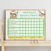 Editable Sloth Reward Chart for Kids Daily Routine Chart Boys Chore ...