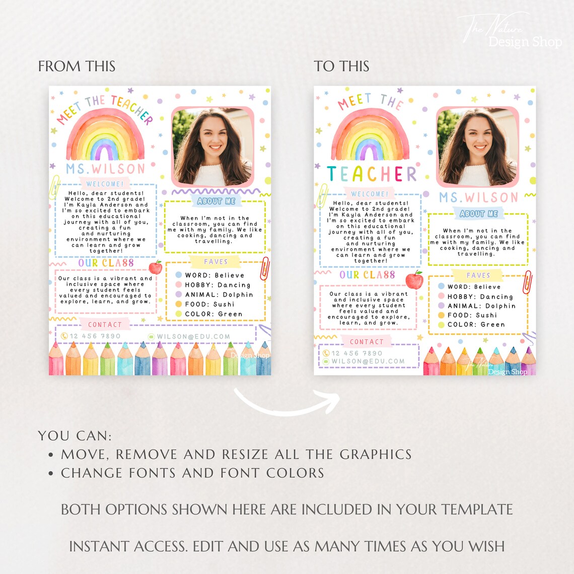 Meet the Teacher Template Meet Theteacher Kindergarten Letter Meet the ...