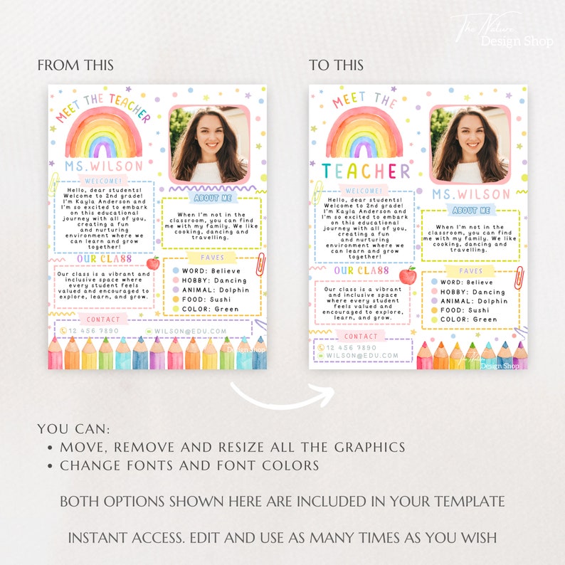 Meet the Teacher Template Meet Theteacher Kindergarten Letter Meet the ...