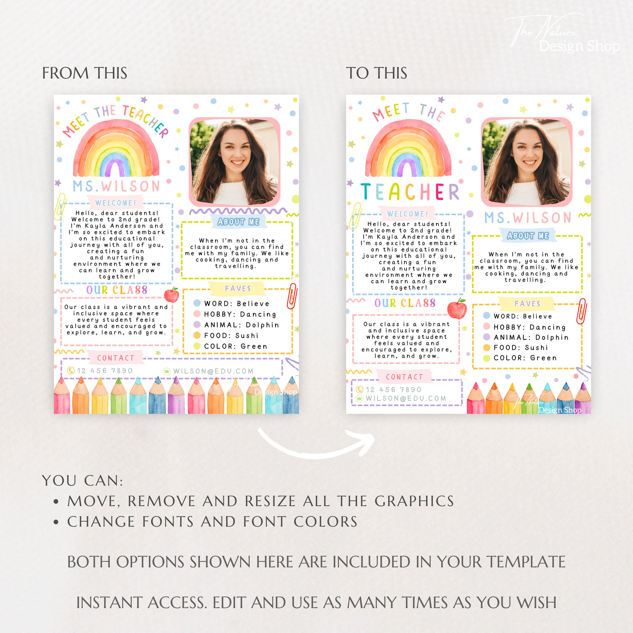 Meet the Teacher Template Meet Theteacher Kindergarten Letter Meet the ...