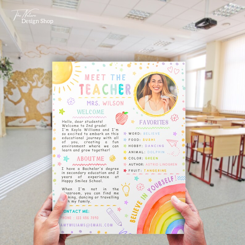 Meet the Teacher Template Bundle Meet the Teacher Kindergarten Letter ...
