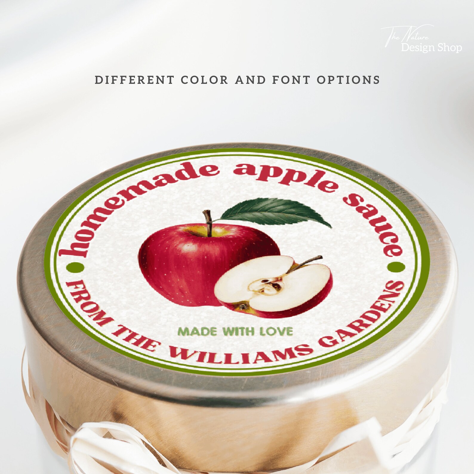 Editable Apple Jam Jar Labels Apple Butter Favors Jam Jar Stickers ...