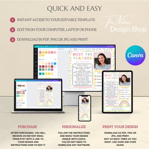 Meet the Teacher Editable Template Teacher Kindergarten Letter Template ...