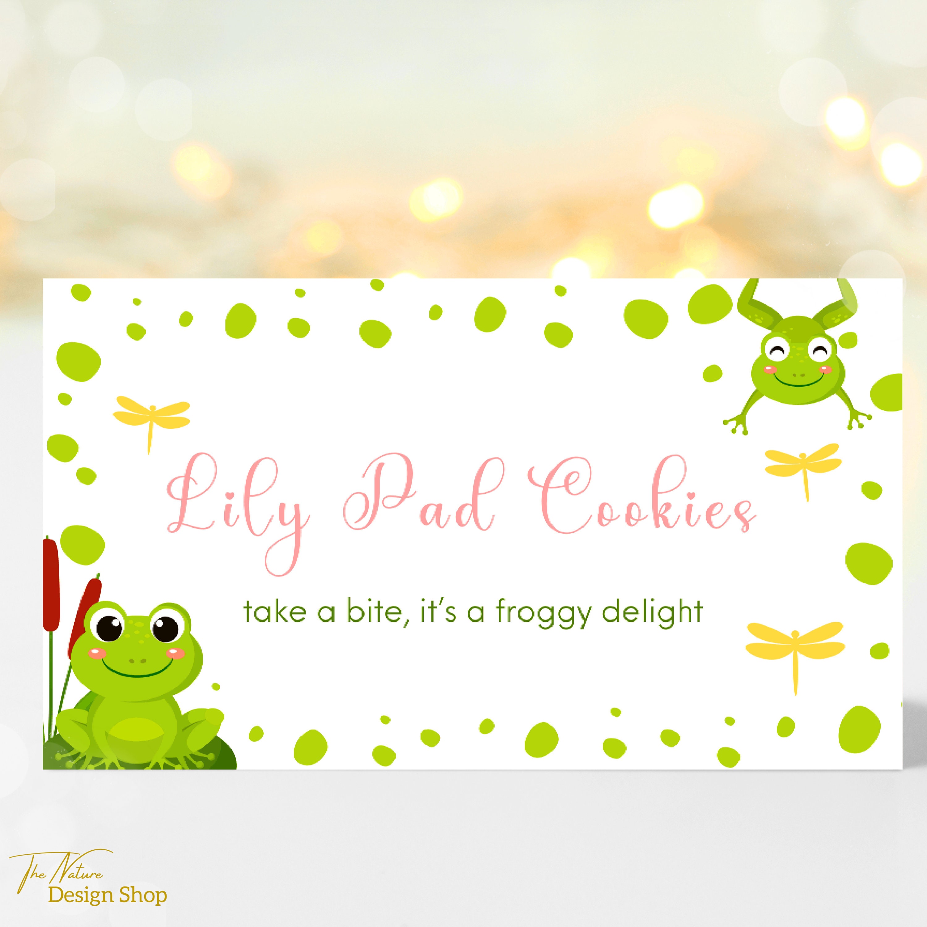 EDITABLE Frog Food Labels Frog Birthday Name Tags Frog Birthday ...