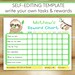Editable Sloth Reward Chart for Kids Daily Routine Chart Boys Chore ...