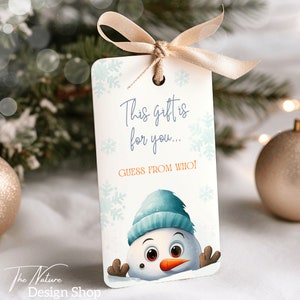 Secret Santa Gift Tags Secret Santa Gift Basket Secret Santa Printable ...