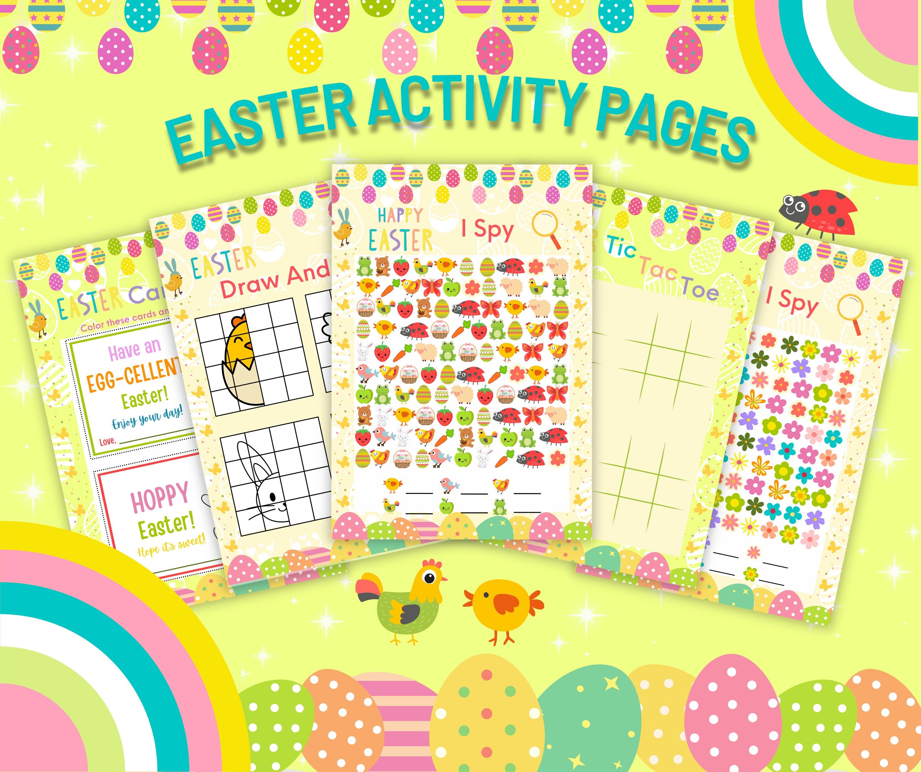 Easter Activity Bundle for Kids Easter Games Printable Family Easter ...