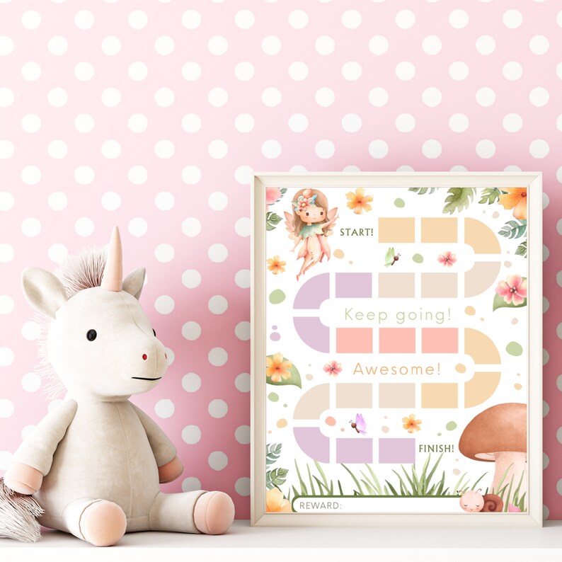 Fairy Reward Chart for Girls Daily Routine Chart Kids Chore Chart Kids ...