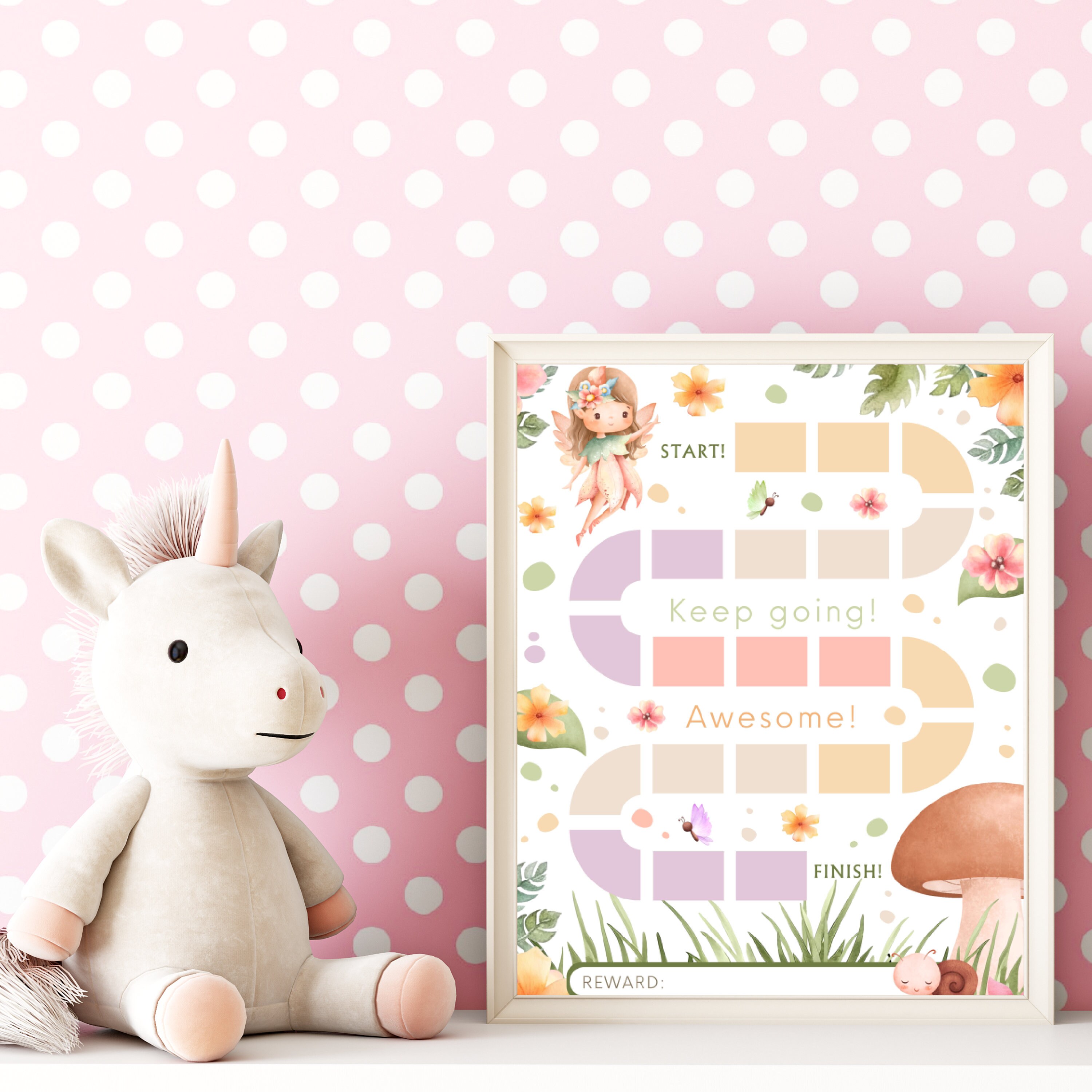 Fairy Reward Chart for Girls Daily Routine Chart Kids Chore Chart Kids ...