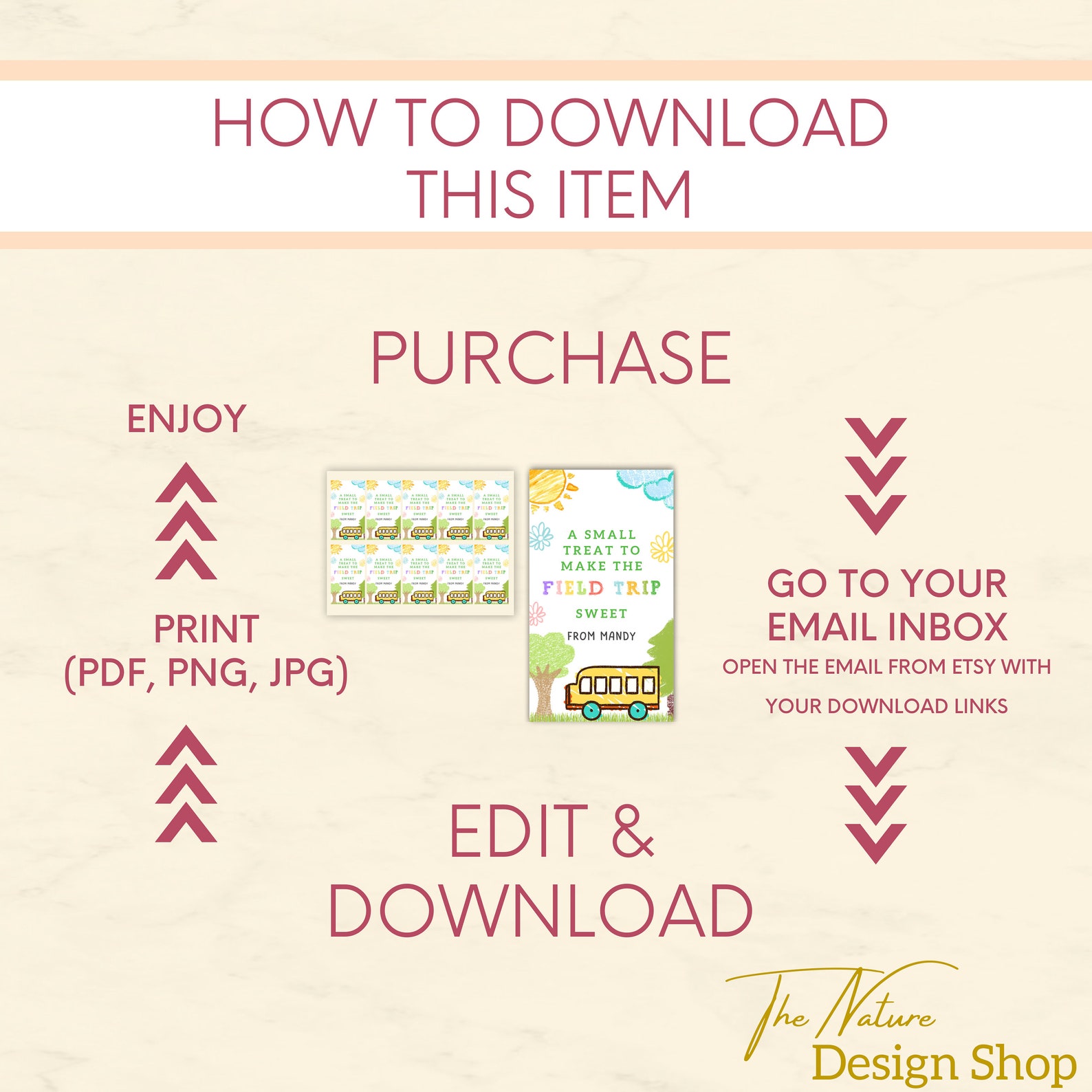 School Trip Gift Tag Field Trip Gift Tag Field Trip Ideas School Snack ...
