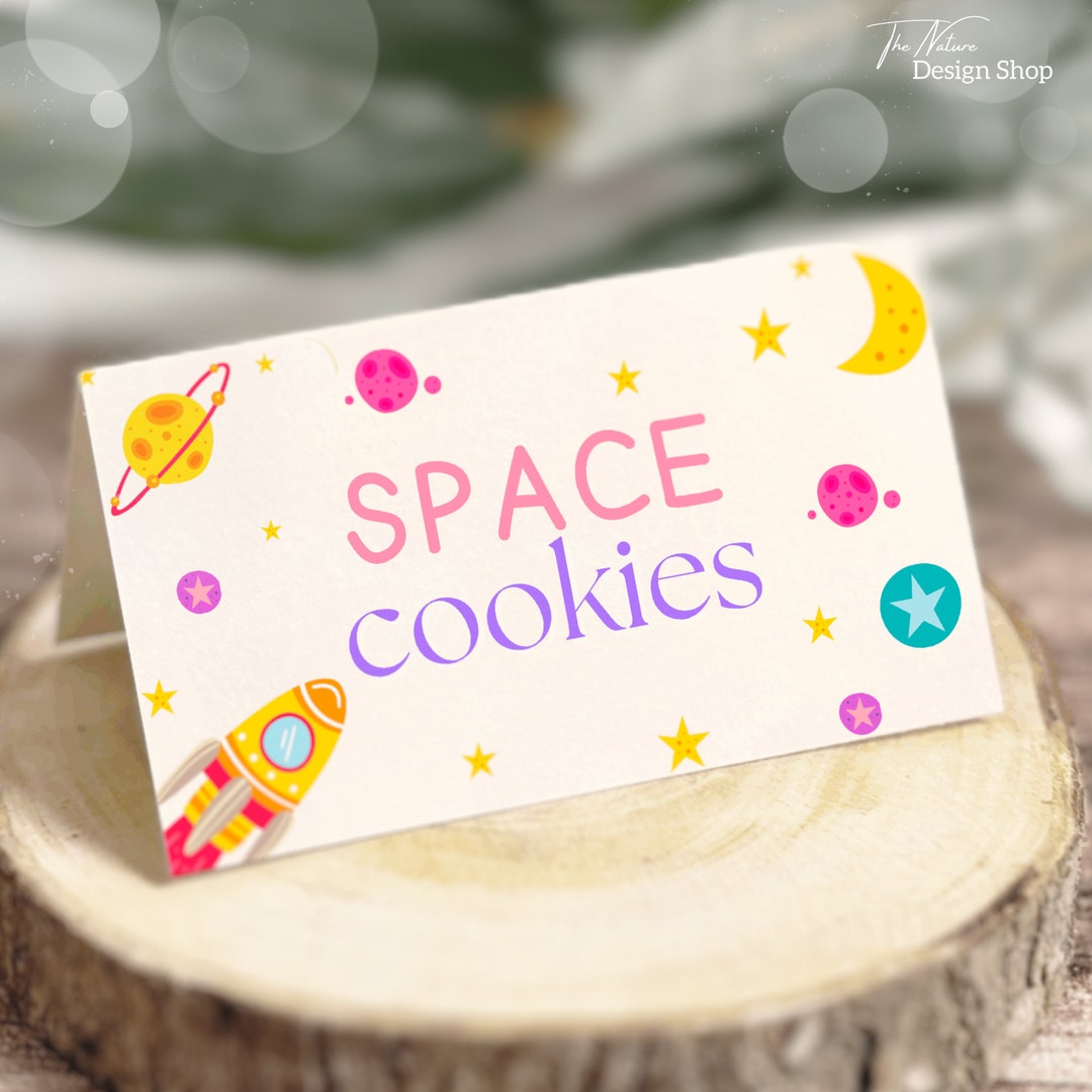 Space Food Labels Space Party Decorations Space Name Sign Space Name ...