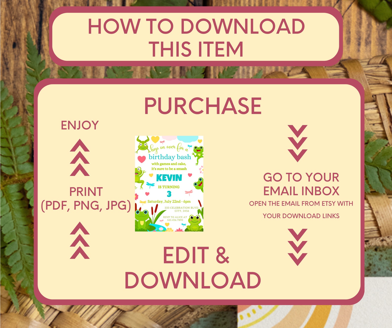 Frog Birthday Invitation Frog Party Invite Frog Invitations - Etsy